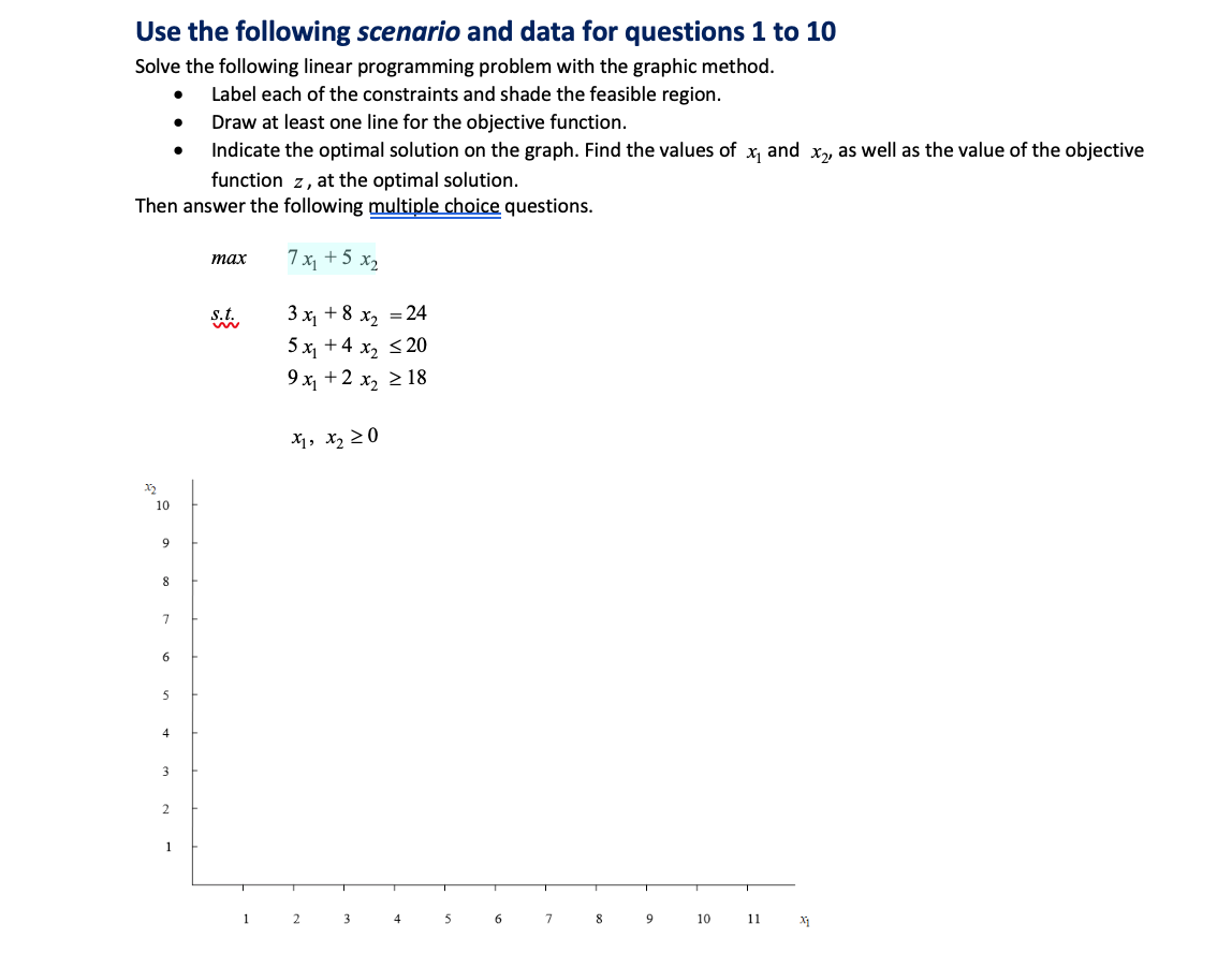 Solved Use The Following Scenario And Data For Questions 1
