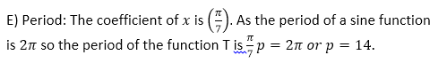 Solved Modeling Periodic Phenomena with Trigonometric | Chegg.com