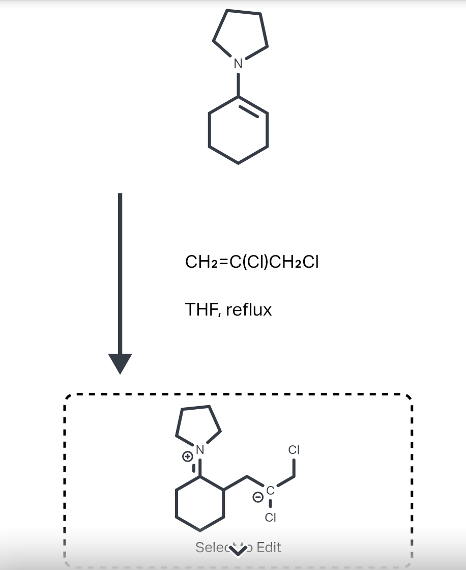 Solved N CH2=C(CI)CH2CI THF, reflux 1 1 N So o-o SelecEdit | Chegg.com