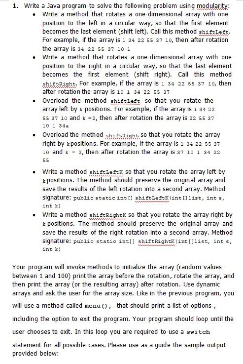 Solved 1. Write a Java program to solve the following | Chegg.com