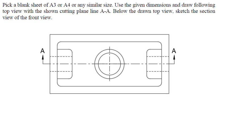 Solved Multiview Drawing Of An Object Is Given Below All 