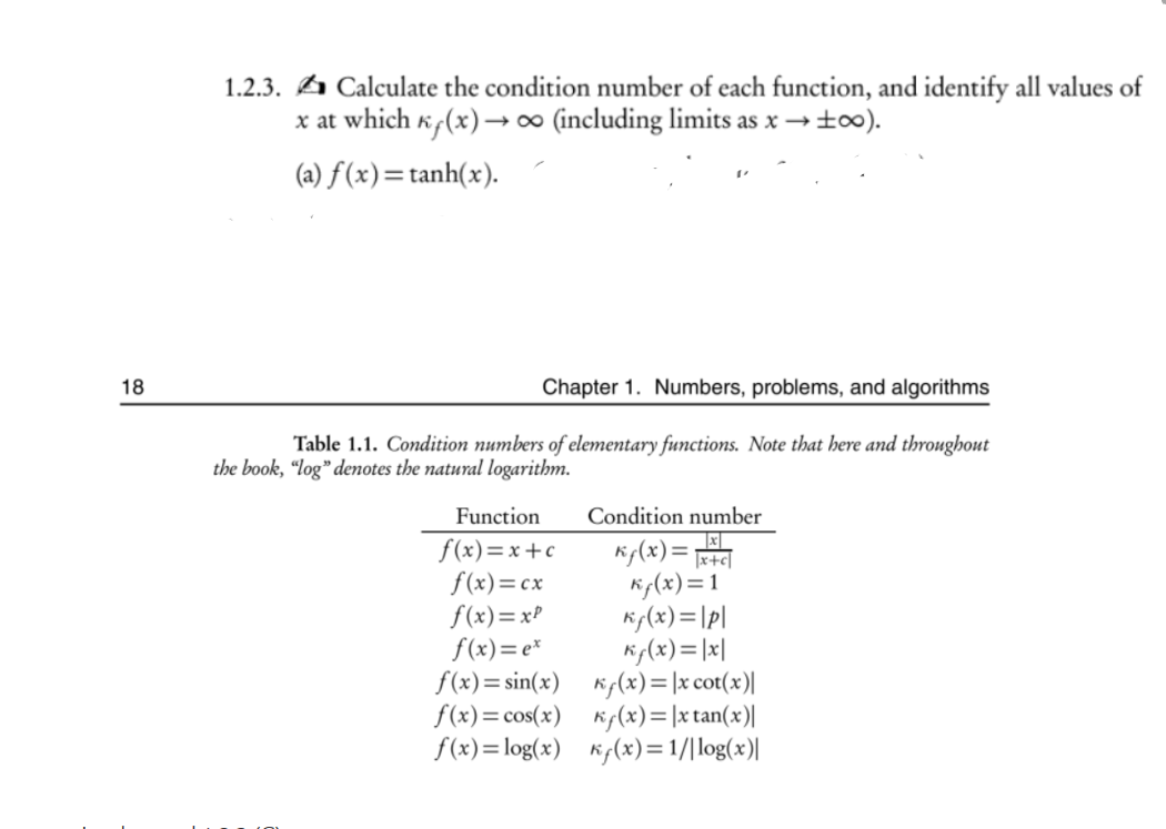 Solved 123 Calculate The Condition Number Of Each