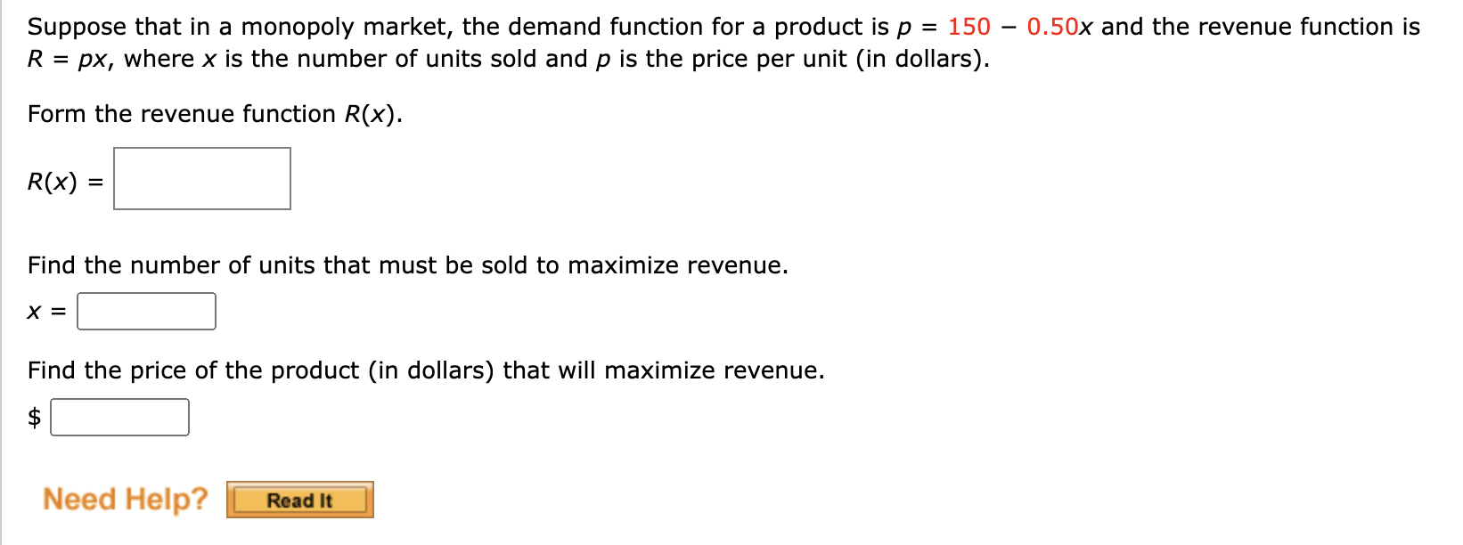 Solved Suppose that in a monopoly market, the demand | Chegg.com