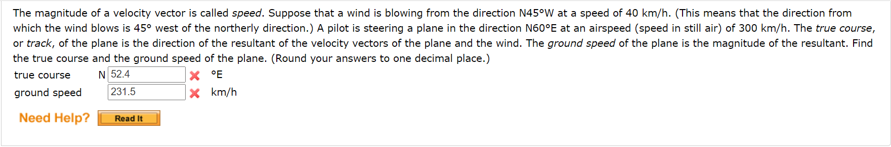 Solved The magnitude of a velocity vector is called speed. | Chegg.com