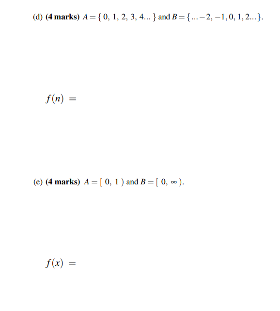 Solved 2. For each given pair of sets A and B, show that A | Chegg.com