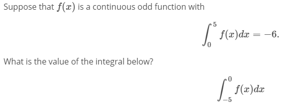 Solved Suppose that f(x) is a continuous odd function with | Chegg.com