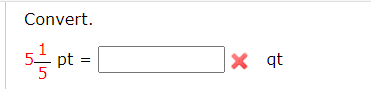 Solved Convert. 551pt= | Chegg.com