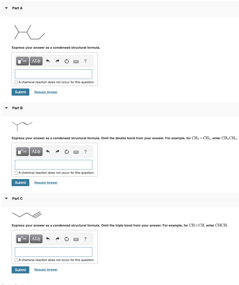 Solved Express your answer as a condensed structural | Chegg.com