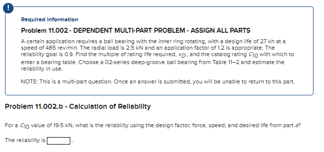 Solved Required Information Problem 11.002 - DEPENDENT | Chegg.com