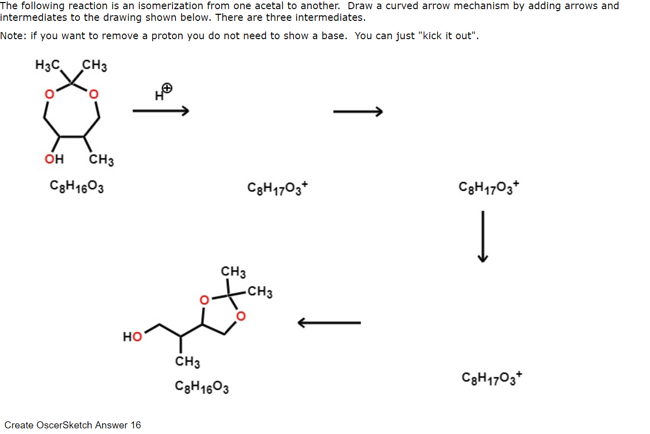 Solved The following reaction is an isomerization from one | Chegg.com