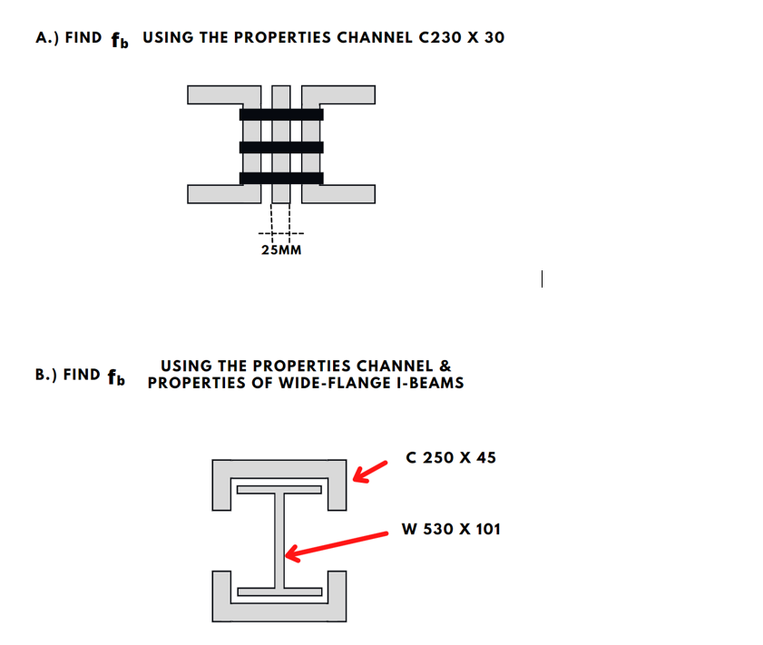 Solved PROPERTIES OF CHANNELS: SI UNITS thickness Web Flange | Chegg.com