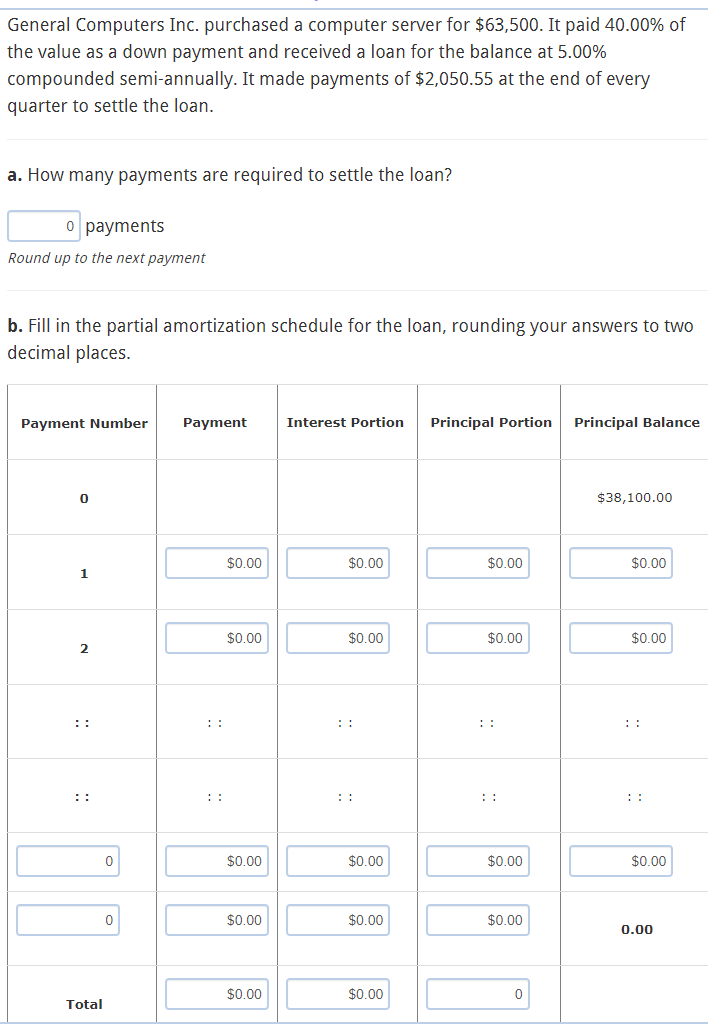 Solved General Computers Inc. purchased a computer server | Chegg.com