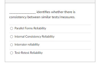 Solved identifies whether there is consistency between | Chegg.com