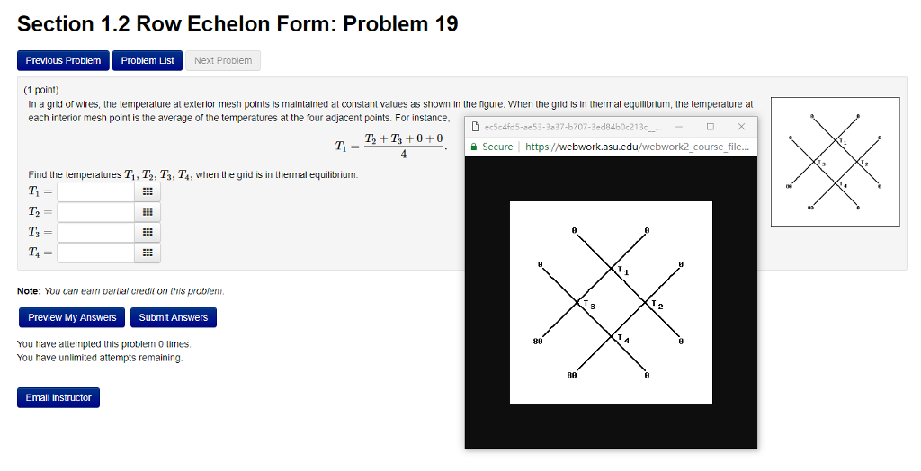 Solved Section 1.2 Row Echelon Form: Problem 19 Previous | Chegg.com