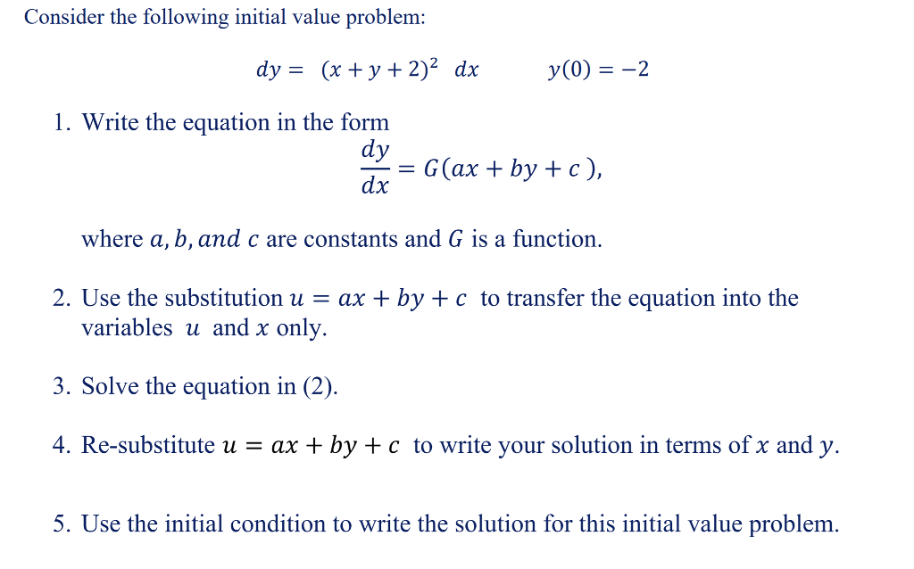 Solved Consider the following initial value problem: y(0)2 | Chegg.com