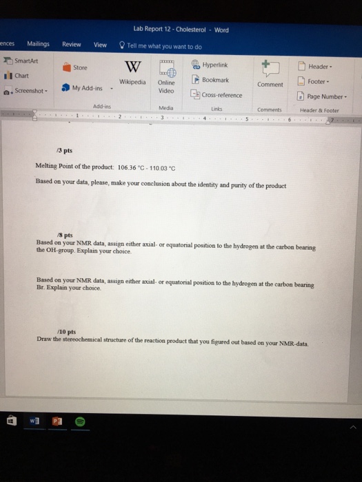 Solved Bromination of Cholesterol Introduction In this | Chegg.com