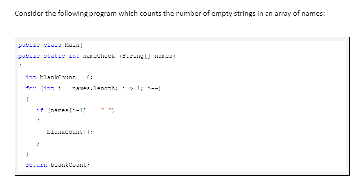 Solved Consider the following program which counts the | Chegg.com