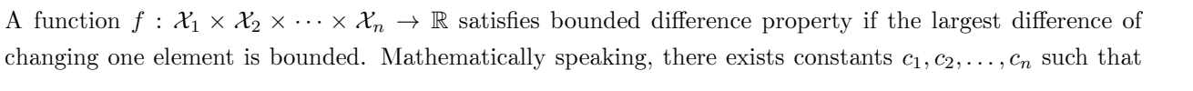 Solved A function f:X1×X2×⋯×Xn→R satisfies bounded | Chegg.com
