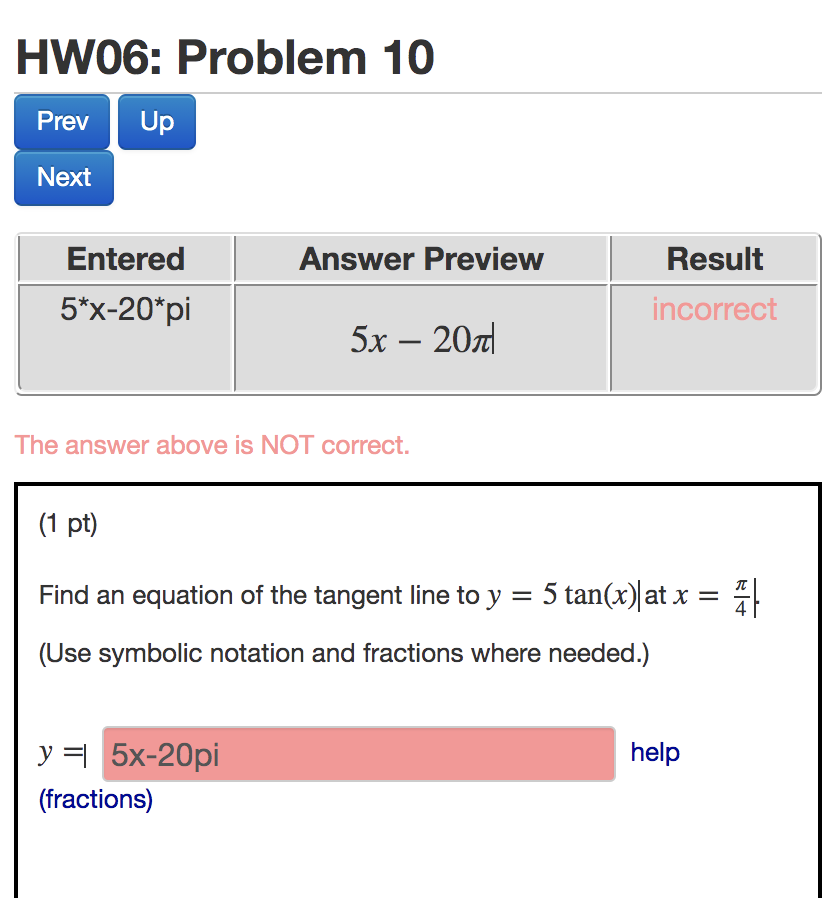 Solved HW06: Problem 10 Prev Up Next Answer Preview Entered | Chegg.com