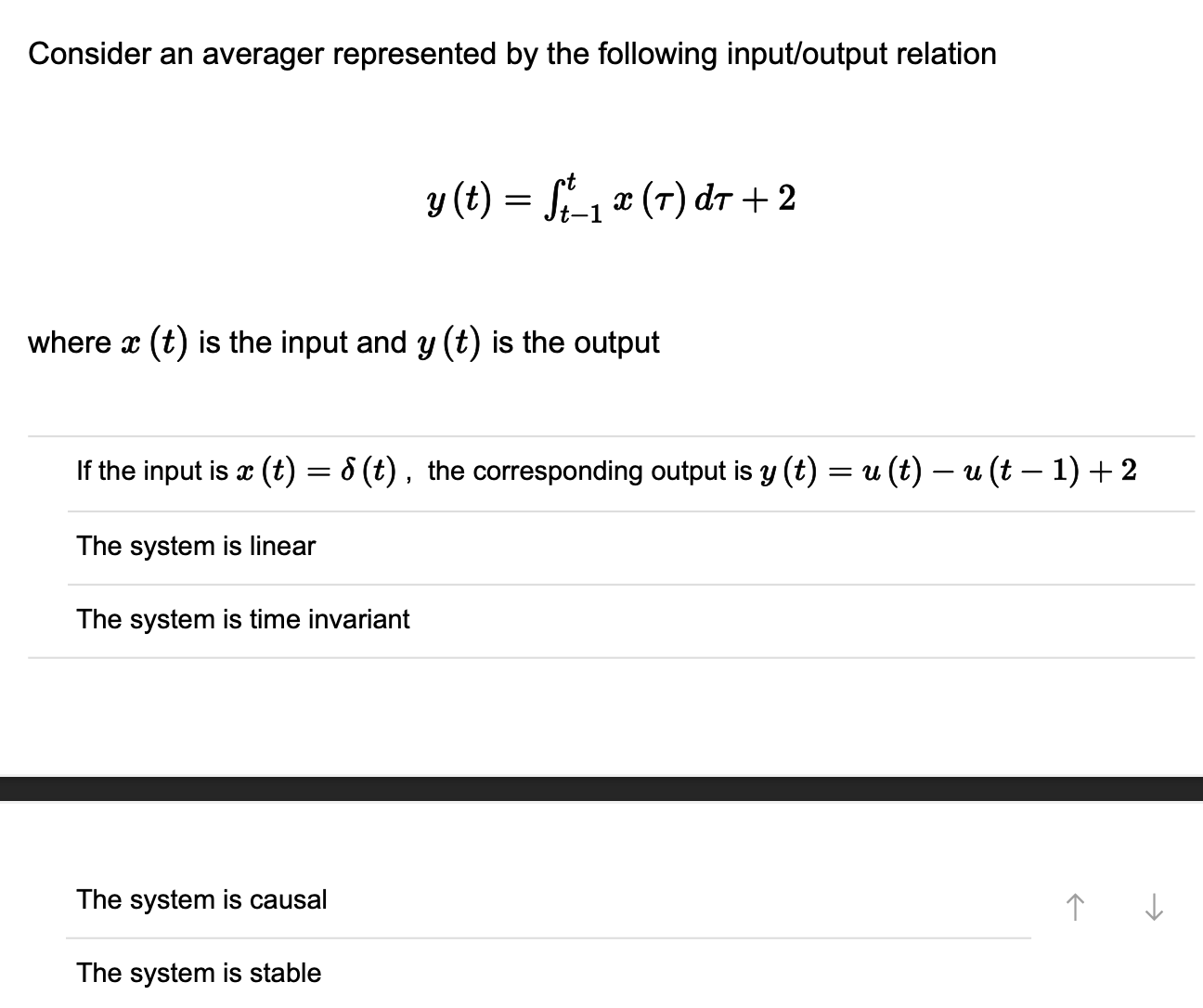 Solved Consider an averager represented by the following | Chegg.com