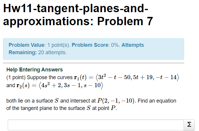 Solved Hw11-tangent-planes-and- approximations: Problem 7 | Chegg.com