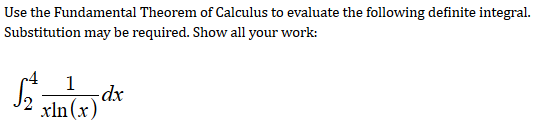 Solved Use the Fundamental Theorem of Calculus to evaluate | Chegg.com
