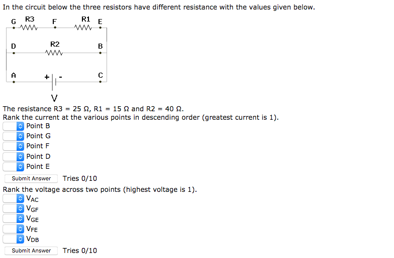 Solved In the circuit below the three resistors have | Chegg.com