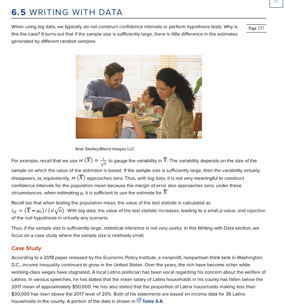 This writing exercise is from Chapter 6. In section | Chegg.com