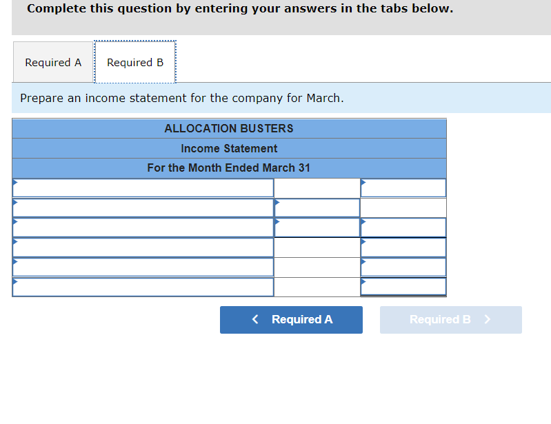 Allocation Busters (AB) is a dispute mediation firm | Chegg.com
