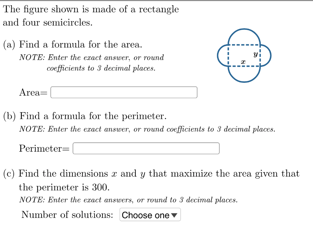 Solved The figure shown is made of a rectangle and four | Chegg.com