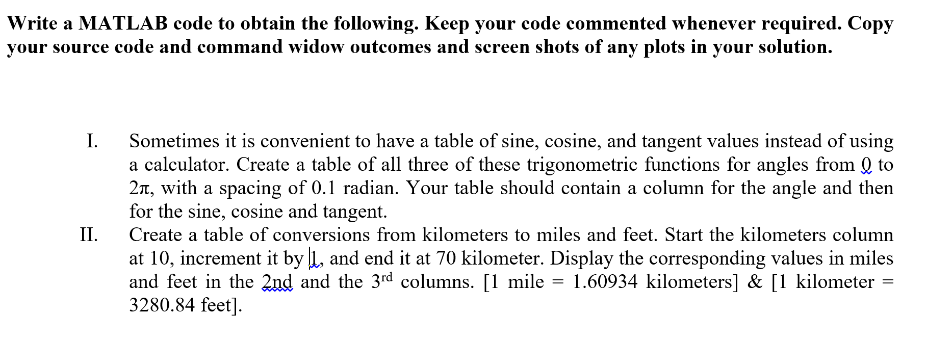 Solved Write A Matlab Code To Obtain The Following Keep 3921