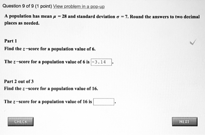 Solved Question 9 of 9 (1 point) View problem in a pop-up A | Chegg.com