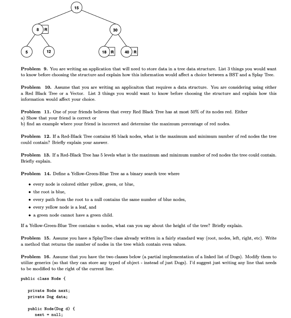Problem 1. Starting with an empty queue, perform the | Chegg.com