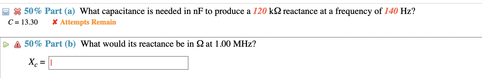 Solved (5\%) Problem 7: The capacitor in the figure is | Chegg.com