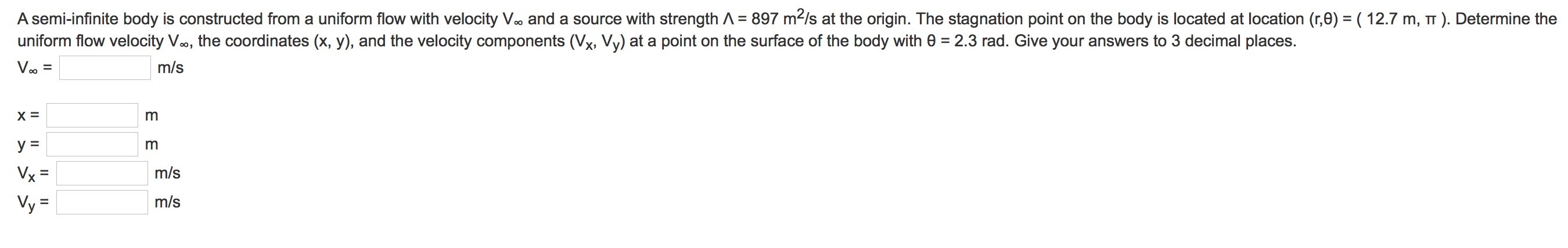 Solved A semi-infinite body is constructed from a uniform | Chegg.com