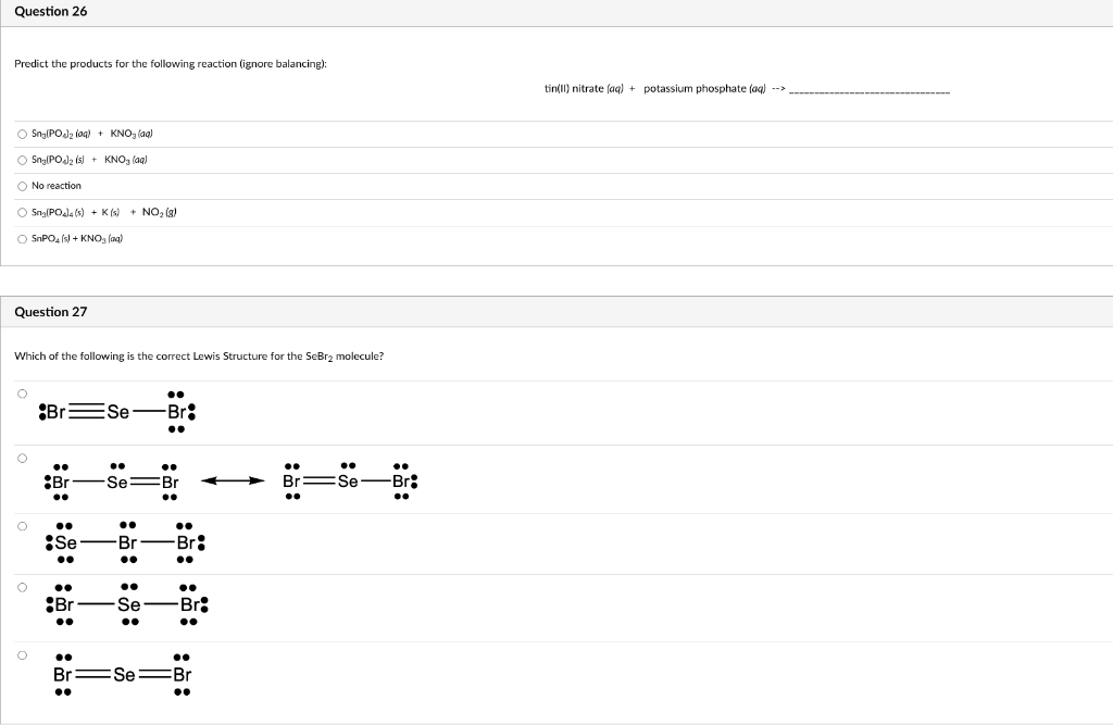Solved Question 26 Predict the products for the following | Chegg.com