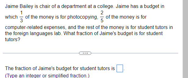 Solved Jaime Bailey is chair of a department at a college. | Chegg.com