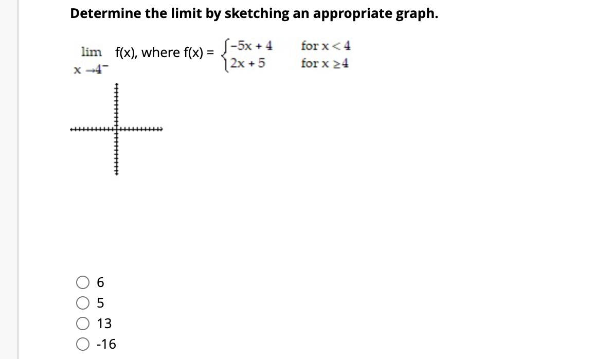 Solved Determine the limit by sketching an appropriate | Chegg.com