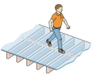 Solved When the person stands in the center of the floor | Chegg.com