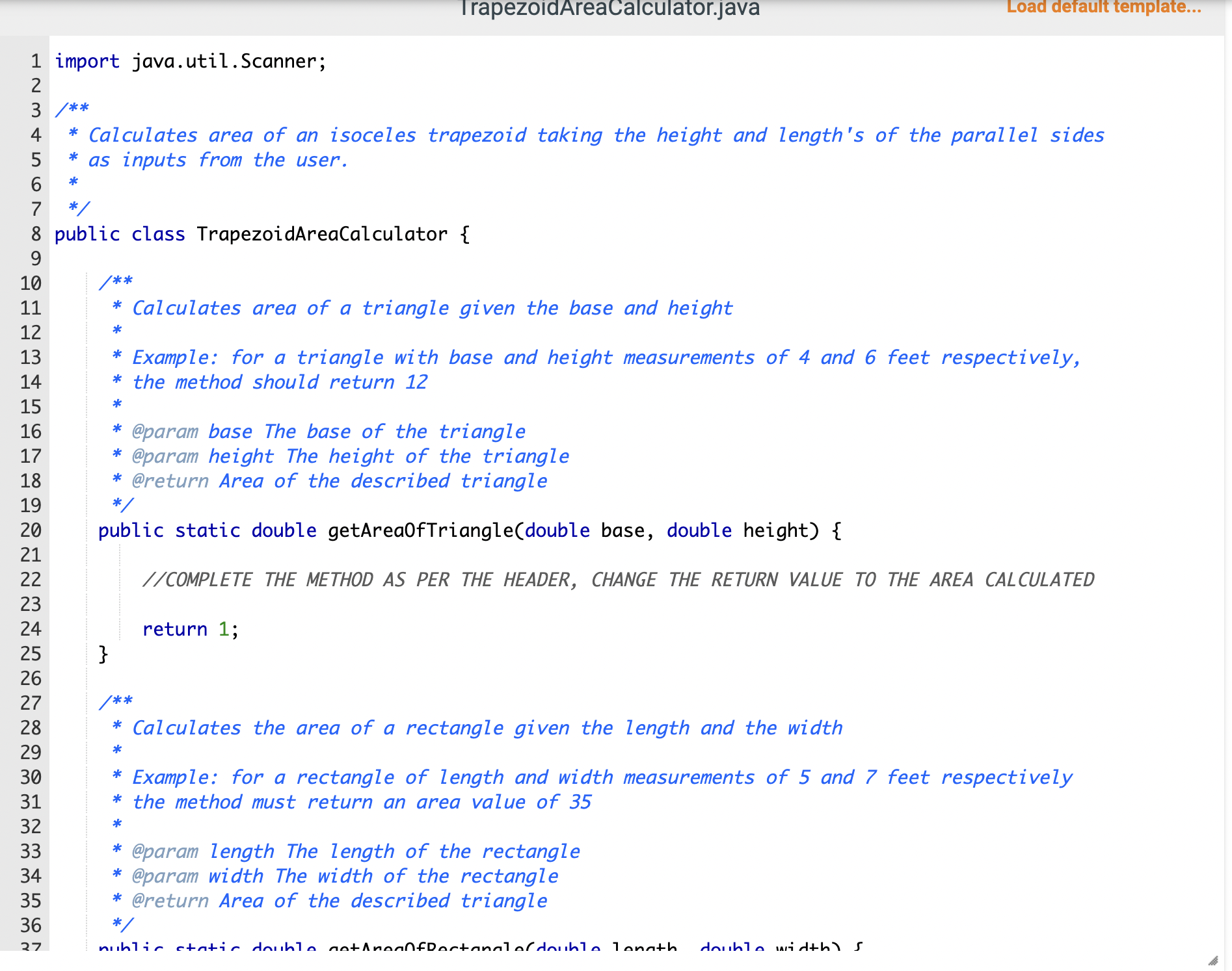 Solved 3.17∗∗zyLab: Calculate Area of Isosceles Trapezoid | Chegg.com