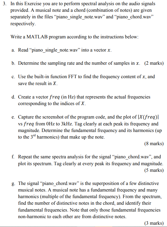 Solved 3. In this Exercise you are to perform spectral | Chegg.com