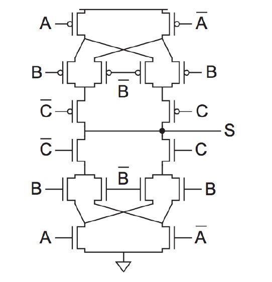 Solved In the above CMOS implementation, what is the output | Chegg.com