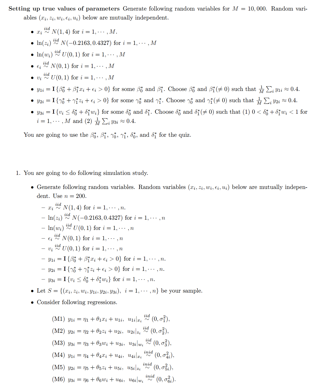 Solved - Let θ^ be the OLS estimator for θ. For example θ^2 | Chegg.com