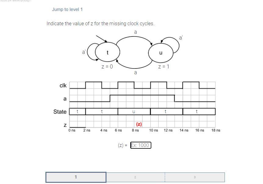 Solved Indicate the value of z for the missing clock cycles. | Chegg.com