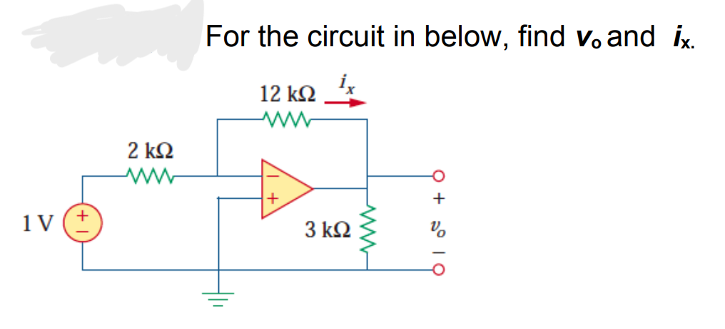 Solved For the circuit in below, find vo and ix. | Chegg.com