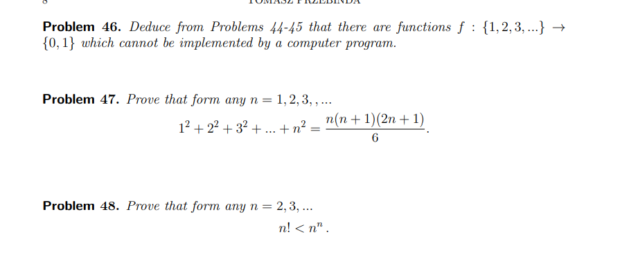 Solved Problem 46. Deduce from Problems 44-45 that there are | Chegg.com