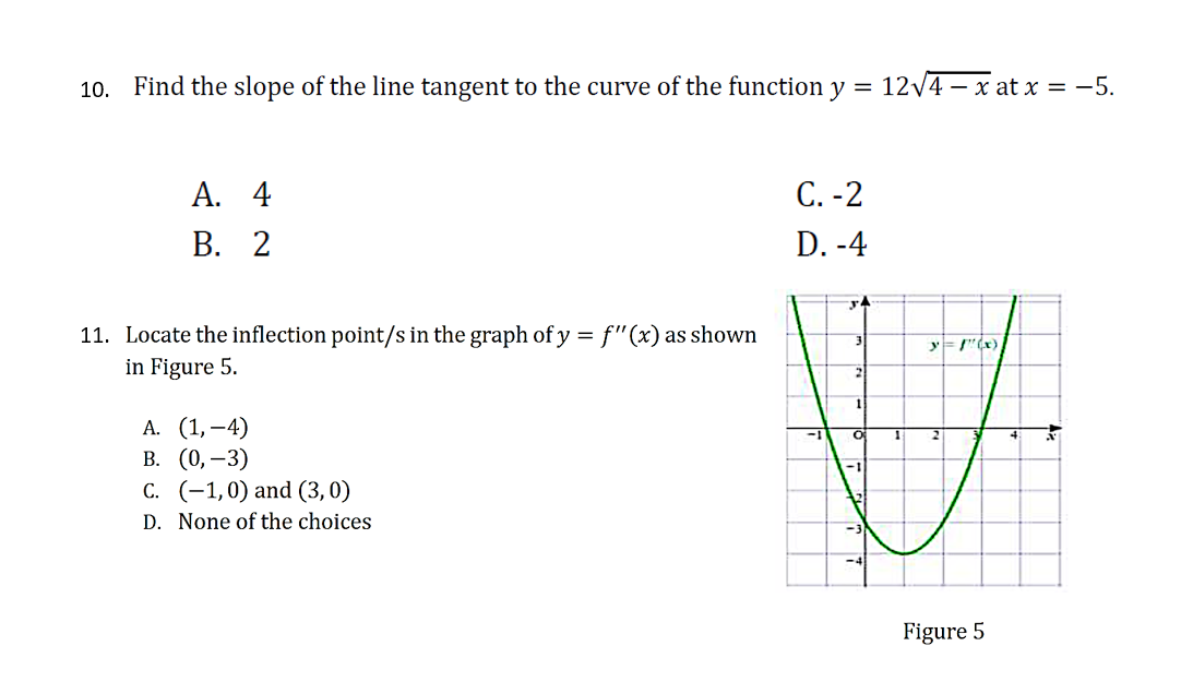 Solved 10. Find the slope of the line tangent to the curve | Chegg.com