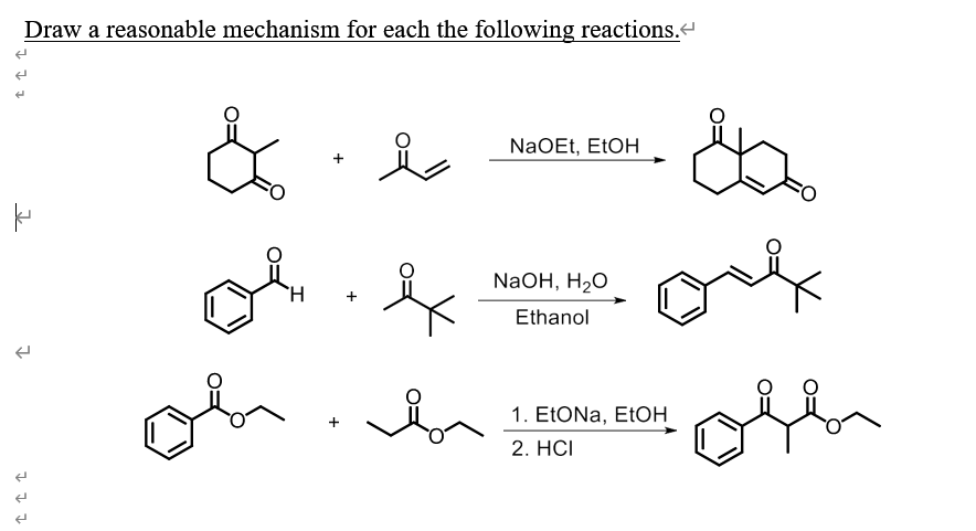 Solved Draw a reasonable mechanism for each the following | Chegg.com
