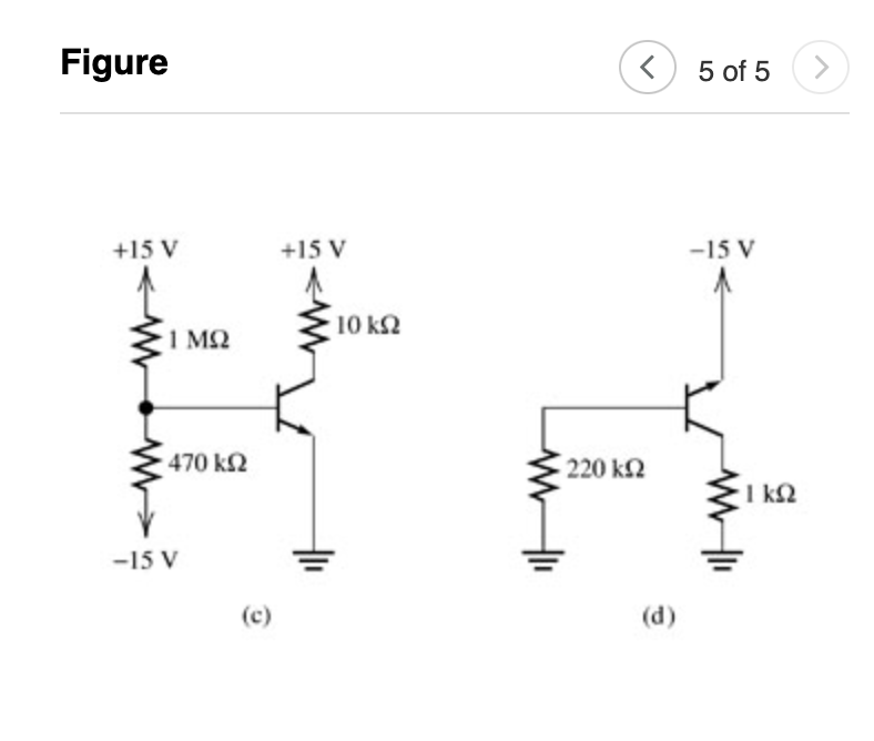 Solved Use the large-signal models shown in Figure 1(Figure | Chegg.com