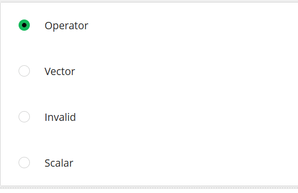 Solved Identify which of these correctly output either a | Chegg.com